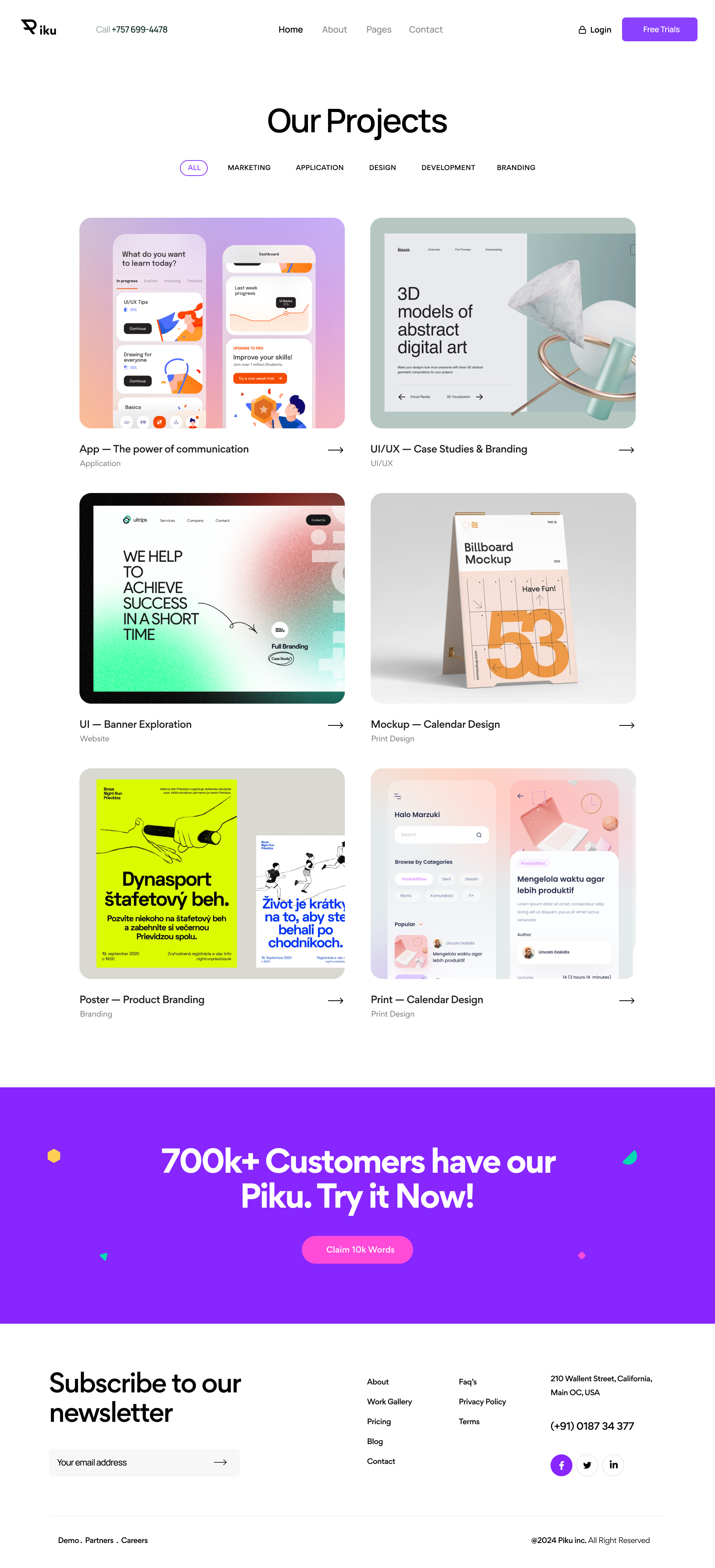 Piku - Creative Saas & Software Figma Template by CreativeGigs | ThemeForest